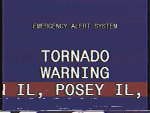 Emergency alert system tornado warning in 2004 - YouTube