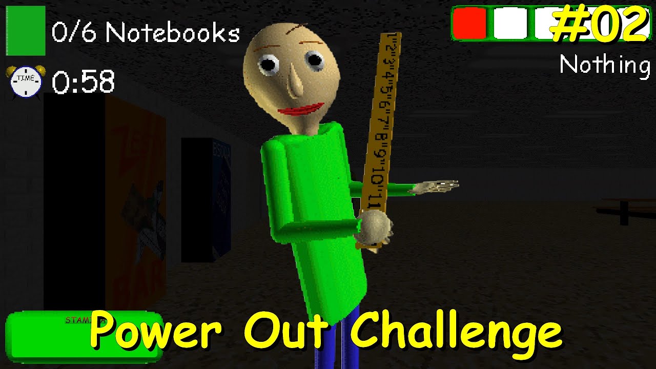 Baldi's Random Level Prototype #02 Power Out Challenge - YouTube