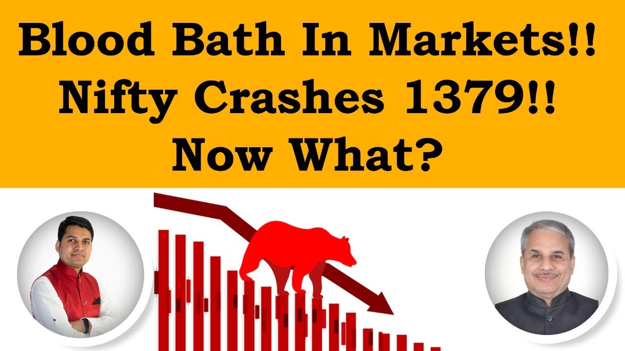 Blood Bath In Markets!! Nifty Crashes 1379!! Now What? | Dr. Bharath ...