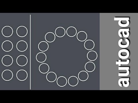 شرح امر autocad | array - YouTube