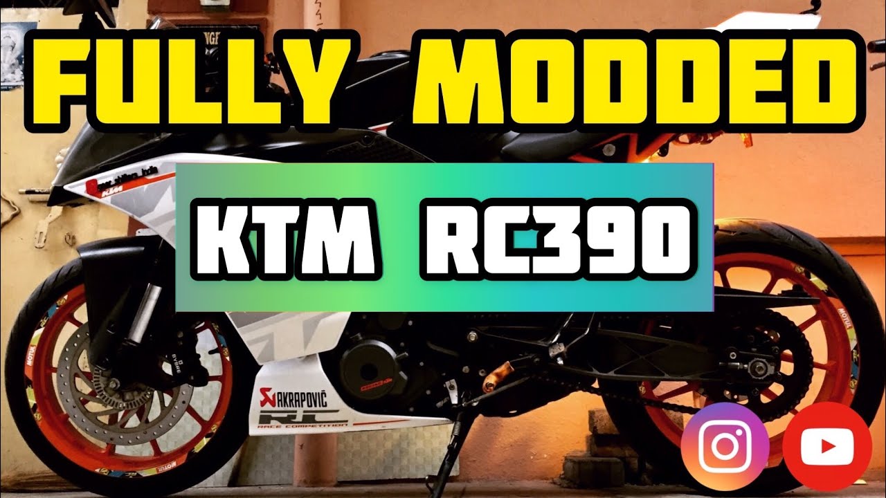 Ktm Rc390 Fully Modded🔥| Powertronic Ecu | K&N | Short Video |Gear ...
