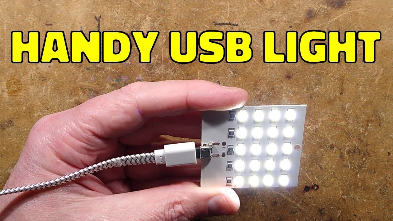 Simple USB LED panel for adding light anywhere - YouTube