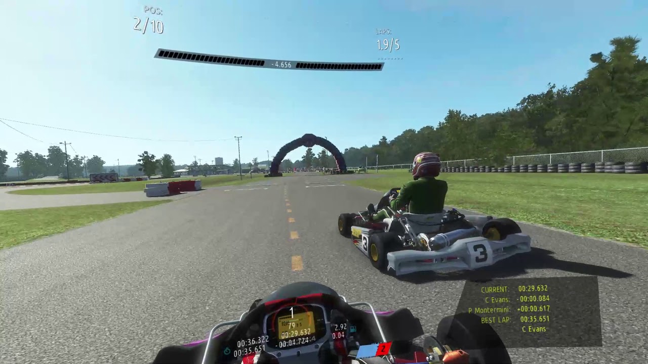 rFactor 2 - Virtual Reality - HTC Vive - Kart 125cc - YouTube