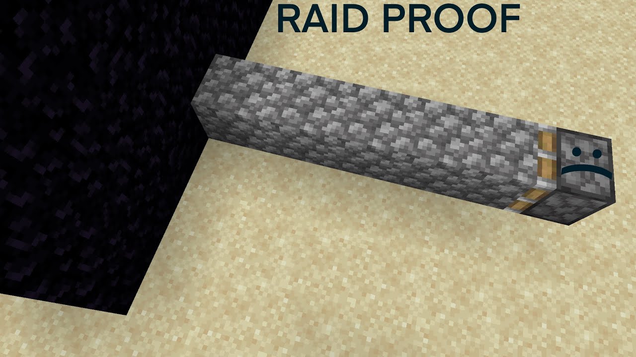 How to make your base RAID PROOF in Mineplex survival - YouTube