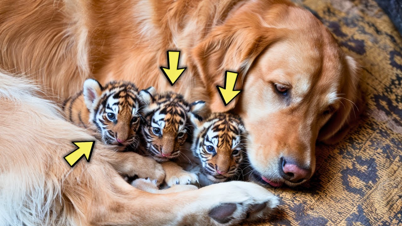 Golden Retriever Saves 3 Dying Tiger Cubs—What Happens 2 Years Later Is ...