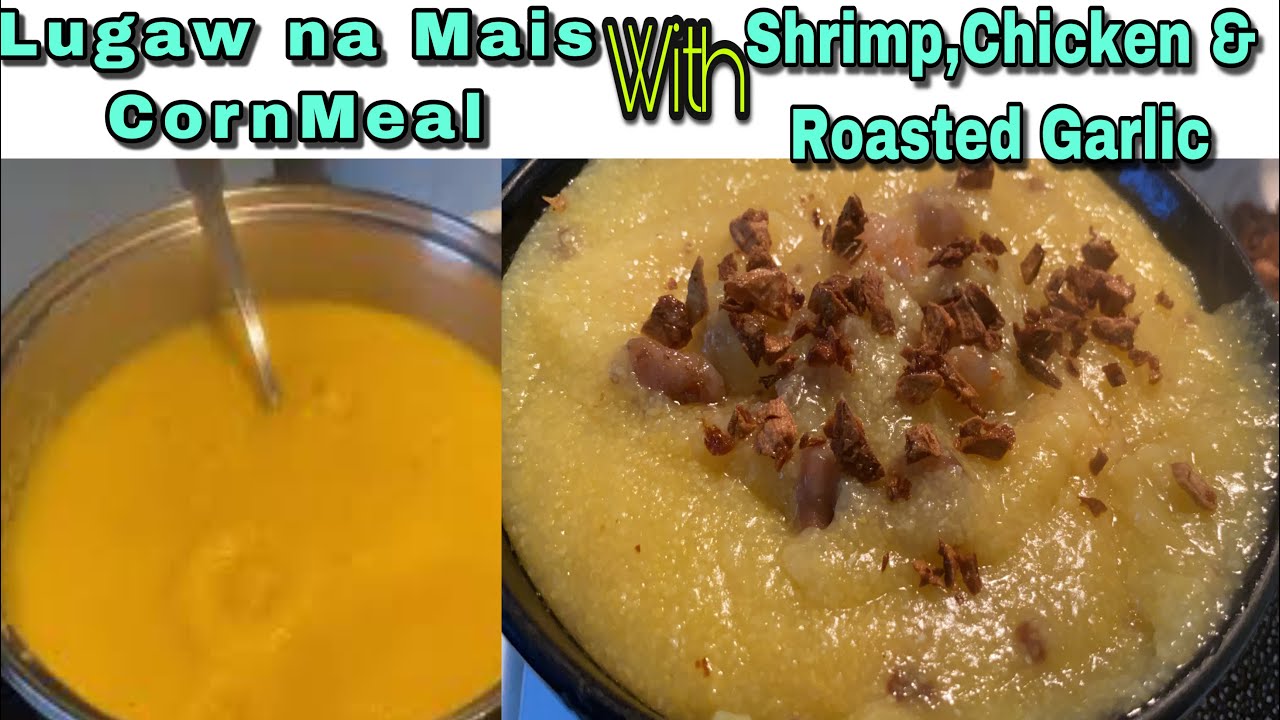 How to cook Congee rice|Lugaw Mais|with Shrimp&Chicken plus Roasted ...