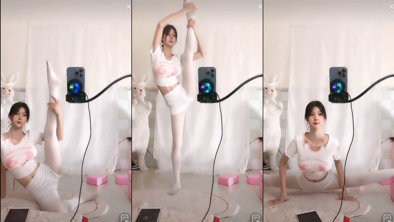 女大学生上课前拉伸｜Female college students stretch before class - YouTube