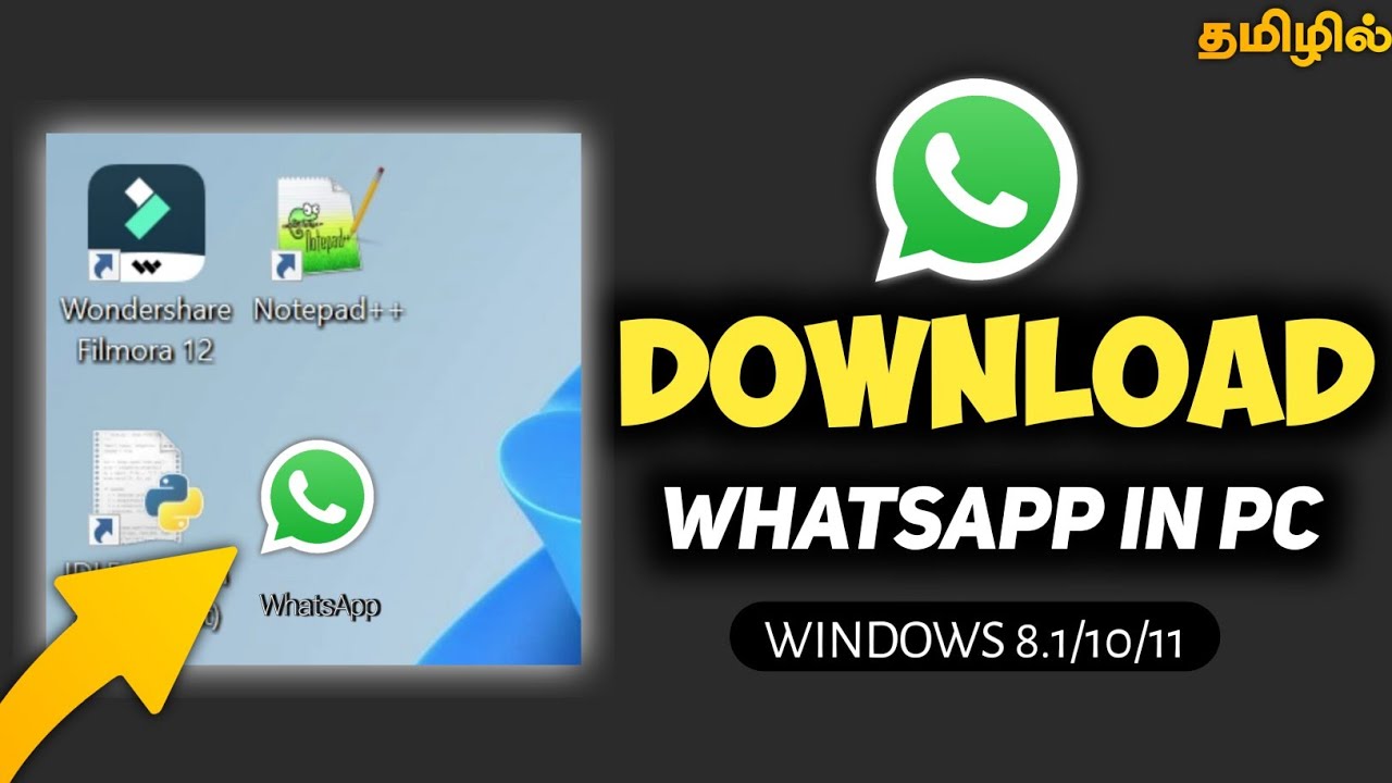 How to download whatsapp in pc / laptop | Download whatsapp in windows ...