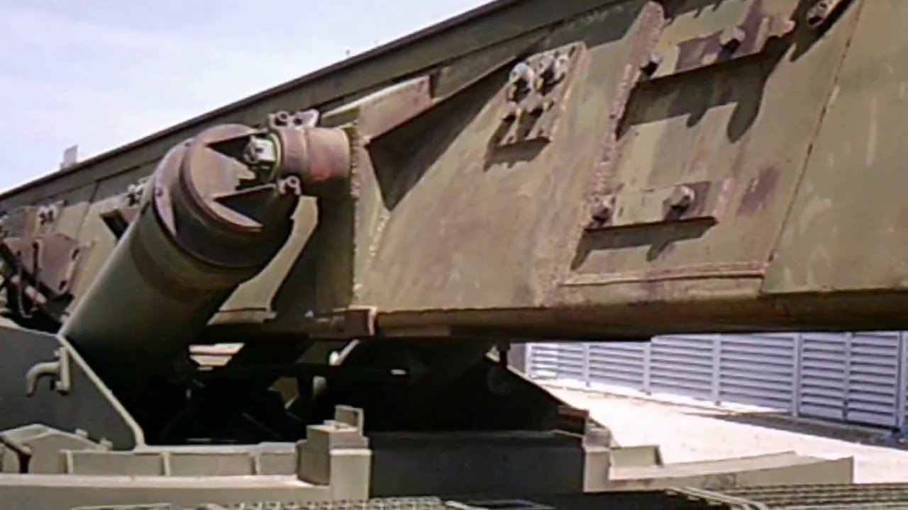 Honest John rocket launcher rail and vehicle - YouTube