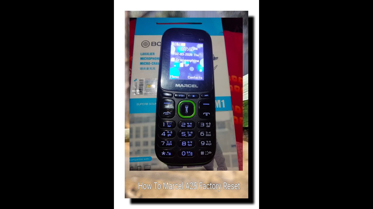 How To Marcel A25 Botton Phone Factory Reset//হ্যান্ডসেট রিসেট - YouTube