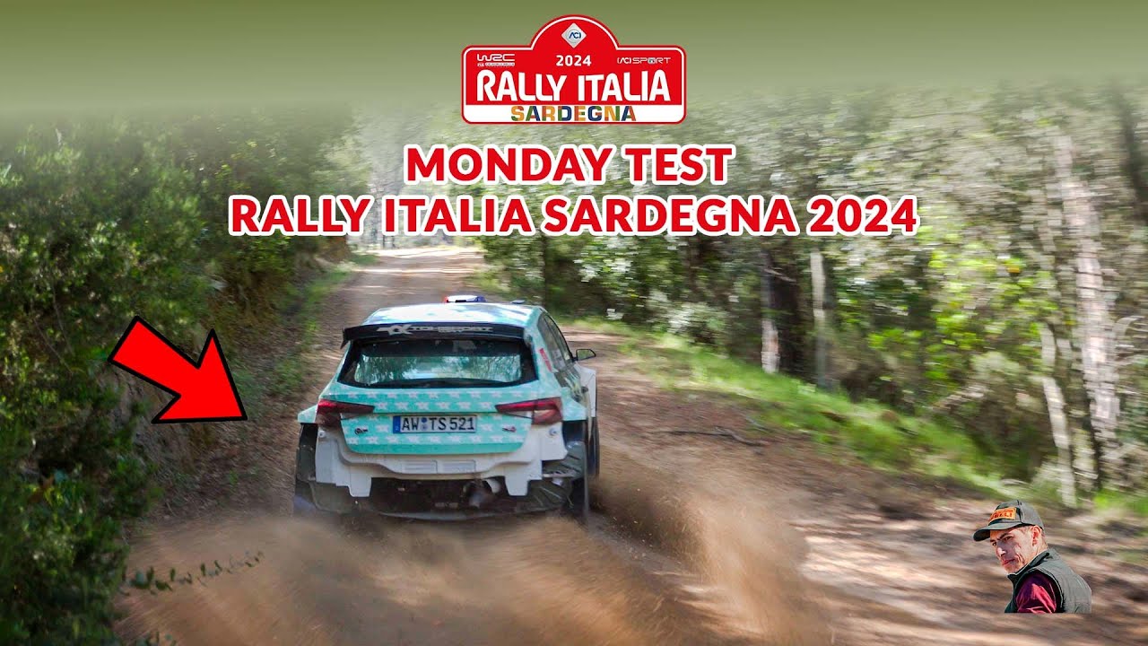 wrc rally italia sardegna 2024 - monday test Mark Rally - YouTube