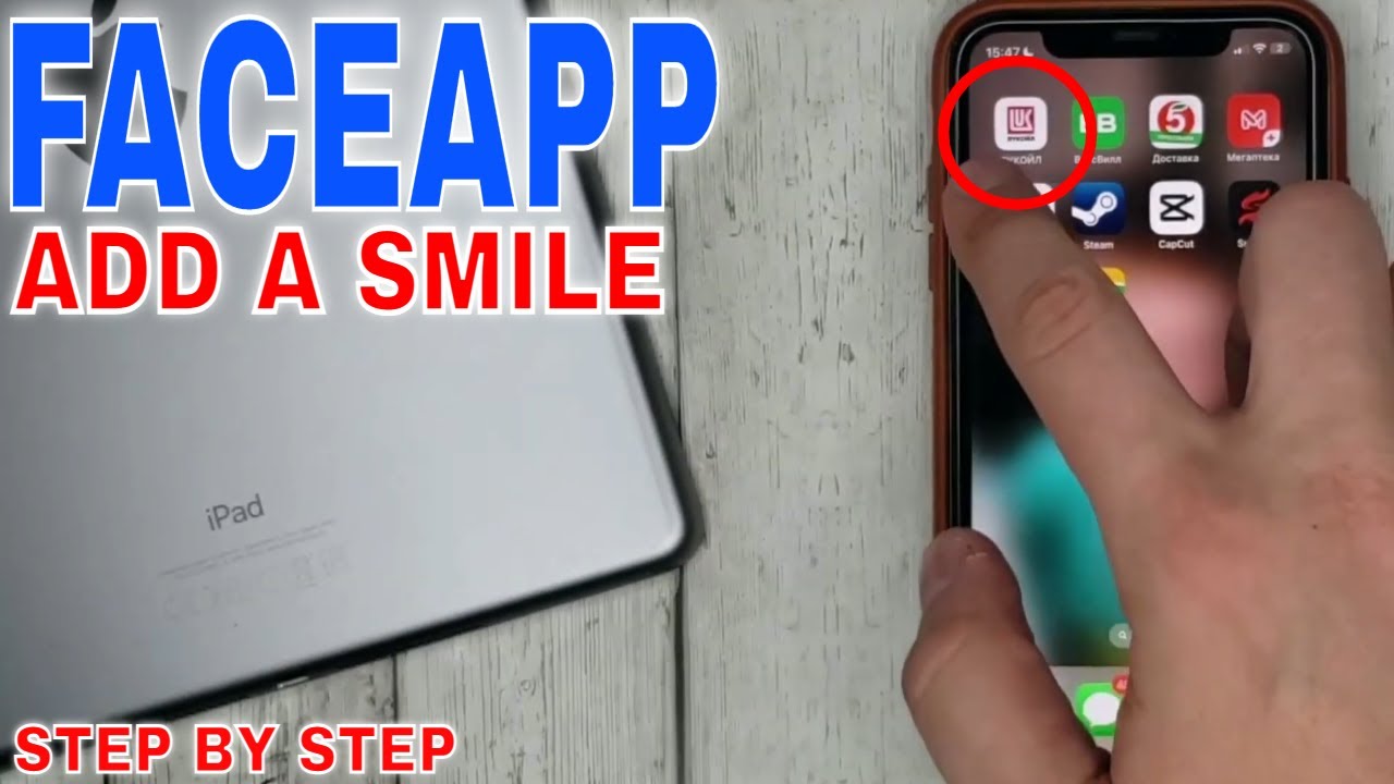 How To Add A Smile In FaceApp 🔴 - YouTube