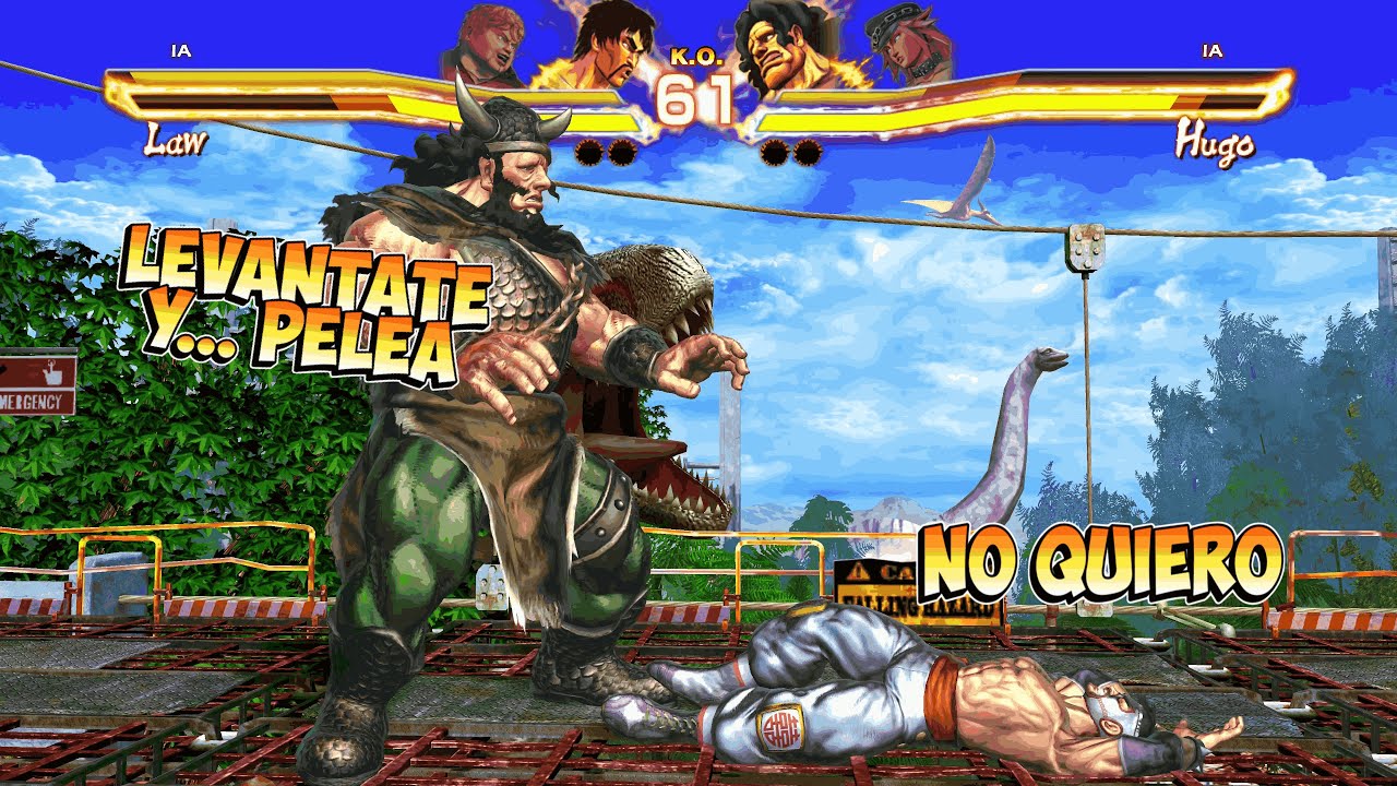 [STREET FIGHTER X TEKKEN] Bob & Law VS Poison & Hugo - YouTube