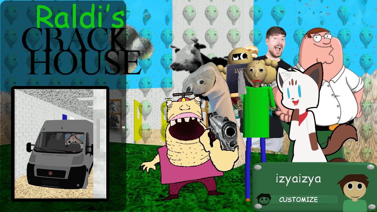 Raldi's Crackhouse // A very large meme mod Baldi's Basics - YouTube