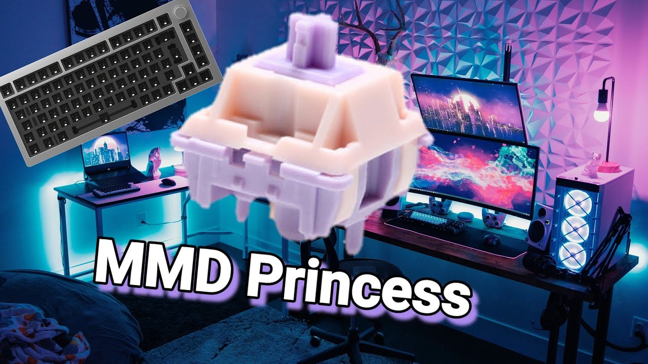 MMD Princess Typing Sound Test! (Akko MONSGEEK M1) - YouTube