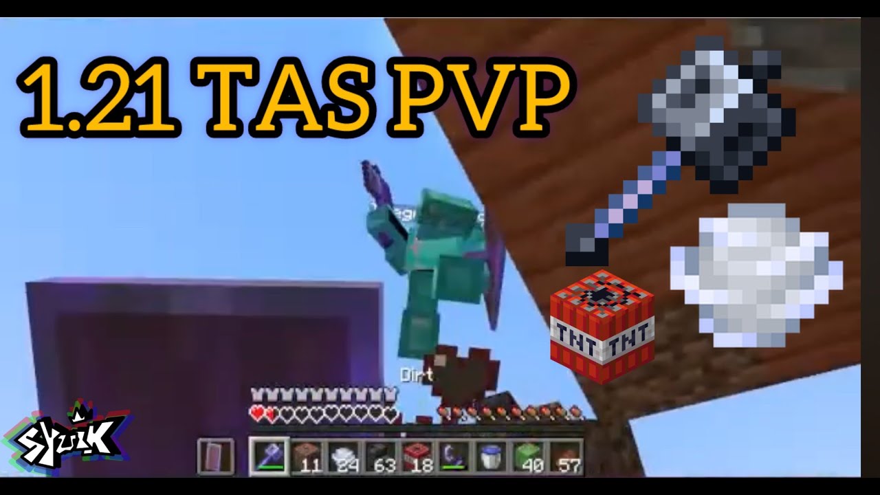 Minecraft TAS PvP 1.21 REMATCH [Using the Mace + Windcharge] - YouTube