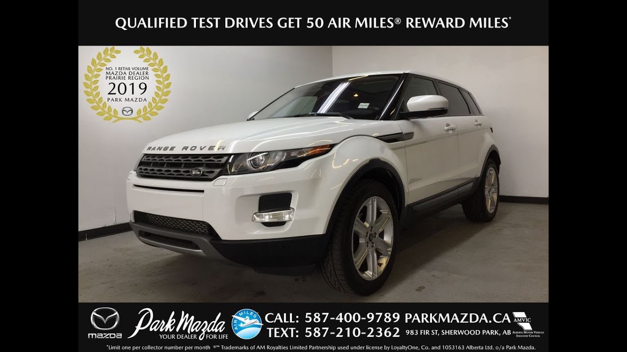 WHITE 2013 Land Rover Range Rover Evoque EVOQUE Review Sherwood Park ...