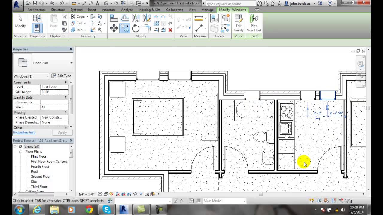 Revit 05-14 Using the Copy Tool - YouTube