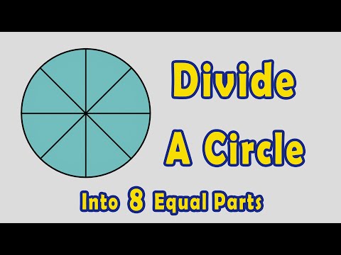 How to Divide a Circle into 8 Equal Parts
