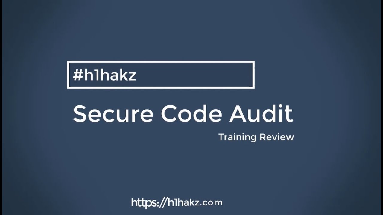Secure Code Audit Ninja Edition - YouTube