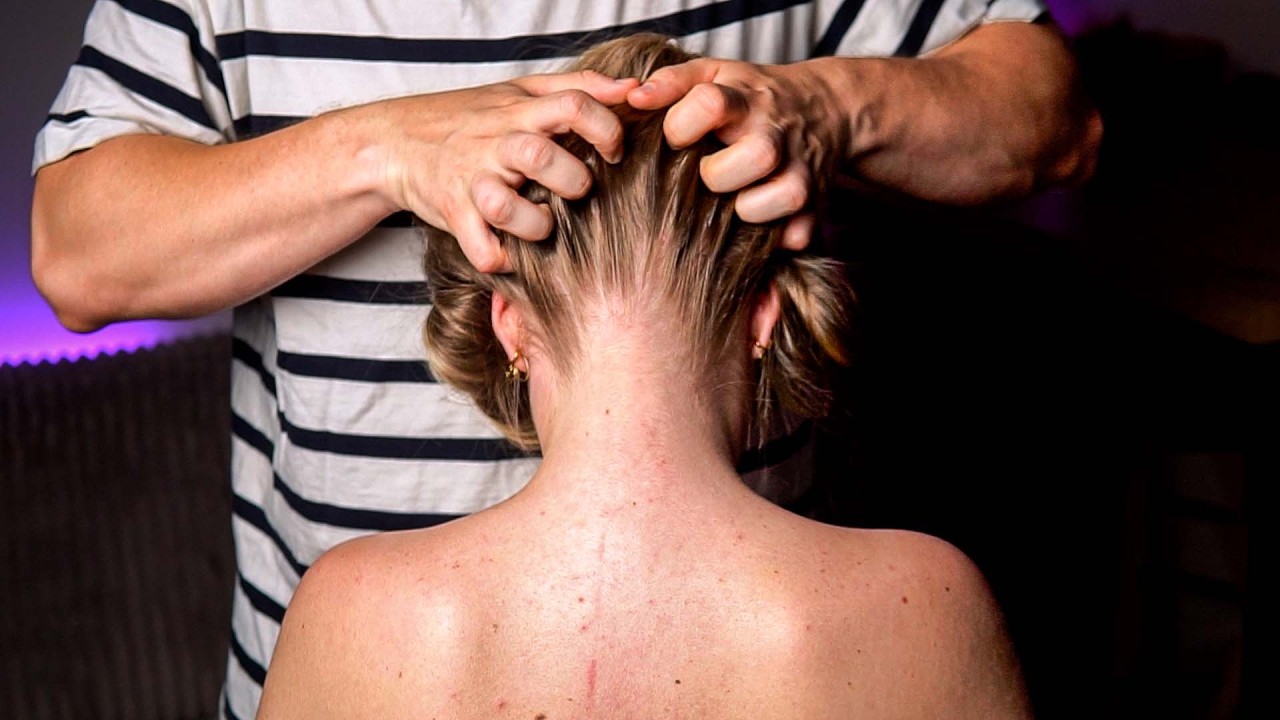 ASMR | Soft Scalp, Nape & Skin Therapy using Jade Combs & Gua Sha (No ...