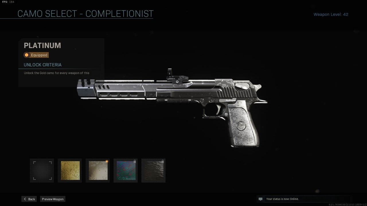 PLATINUM PISTOLS UNLOCKED! What weapon class should i GOLD out next ...