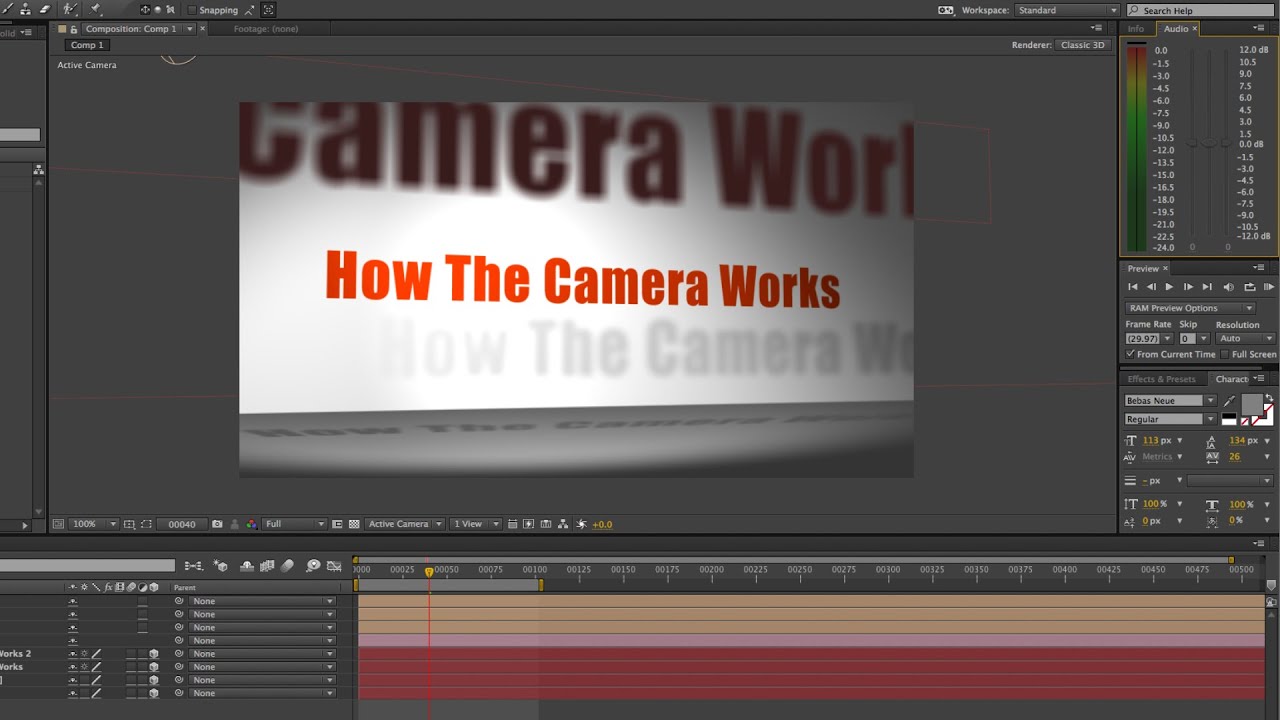 After Effects Basics #8 - How to Use Lights, Cameras & Z-space - YouTube