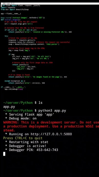 Extracting Image URLs from Pinterest | Python Tips #Python #shorts #ImageExtraction #DataScience ...