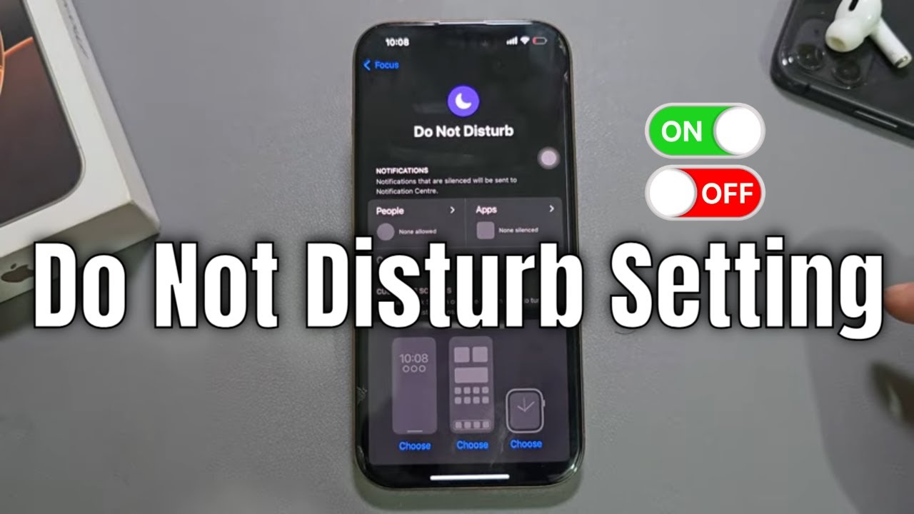 iPhone 16/Pro/Max: How to enable/disable do not disturb iPhone - YouTube
