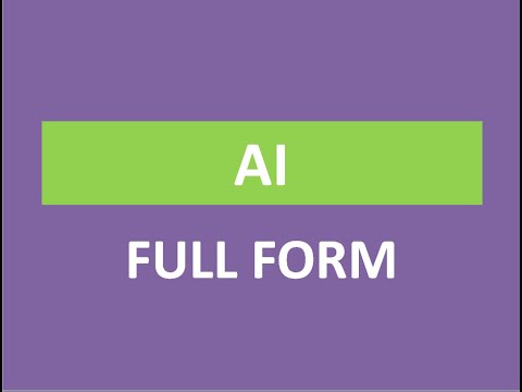 AI || ai full form || full form of ai || ai stands for - YouTube