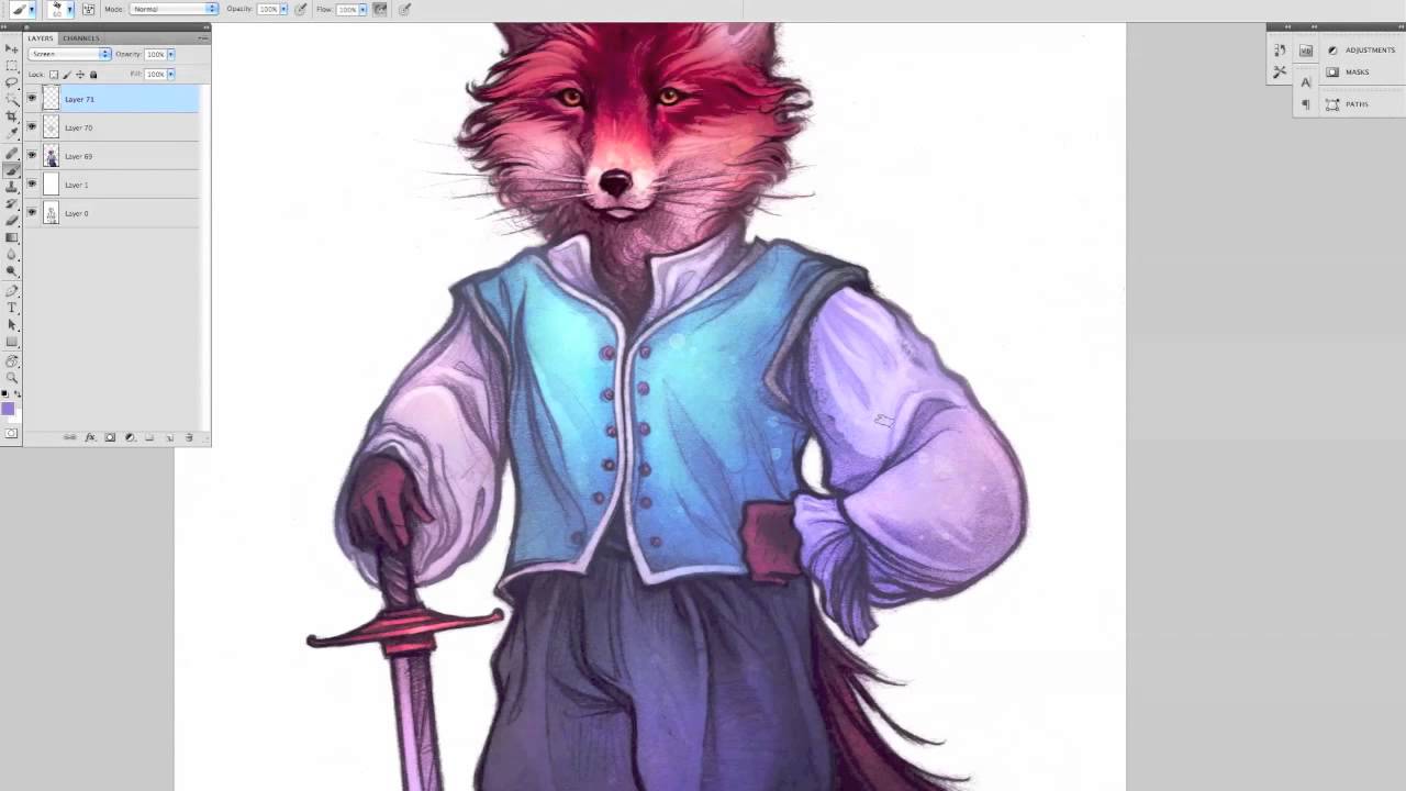 Fox painting demo (trailer) - YouTube