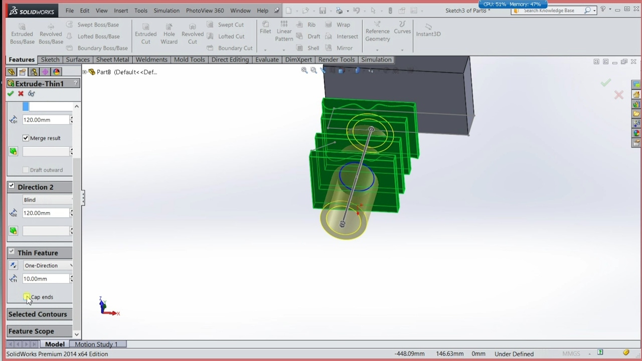 All options and tricks of Extrude boss / base tool in solid works Tamil ...