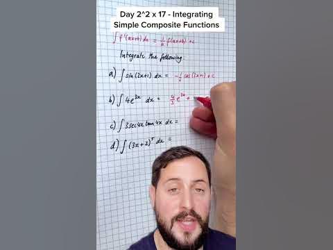 Day 68: Integrating Simple Composite Functions • 100 Days of A-Level ...