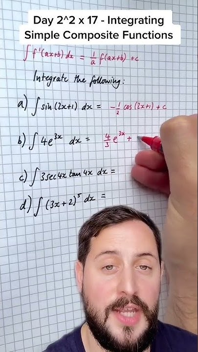 Day 68: Integrating Simple Composite Functions • 100 Days of A-Level ...