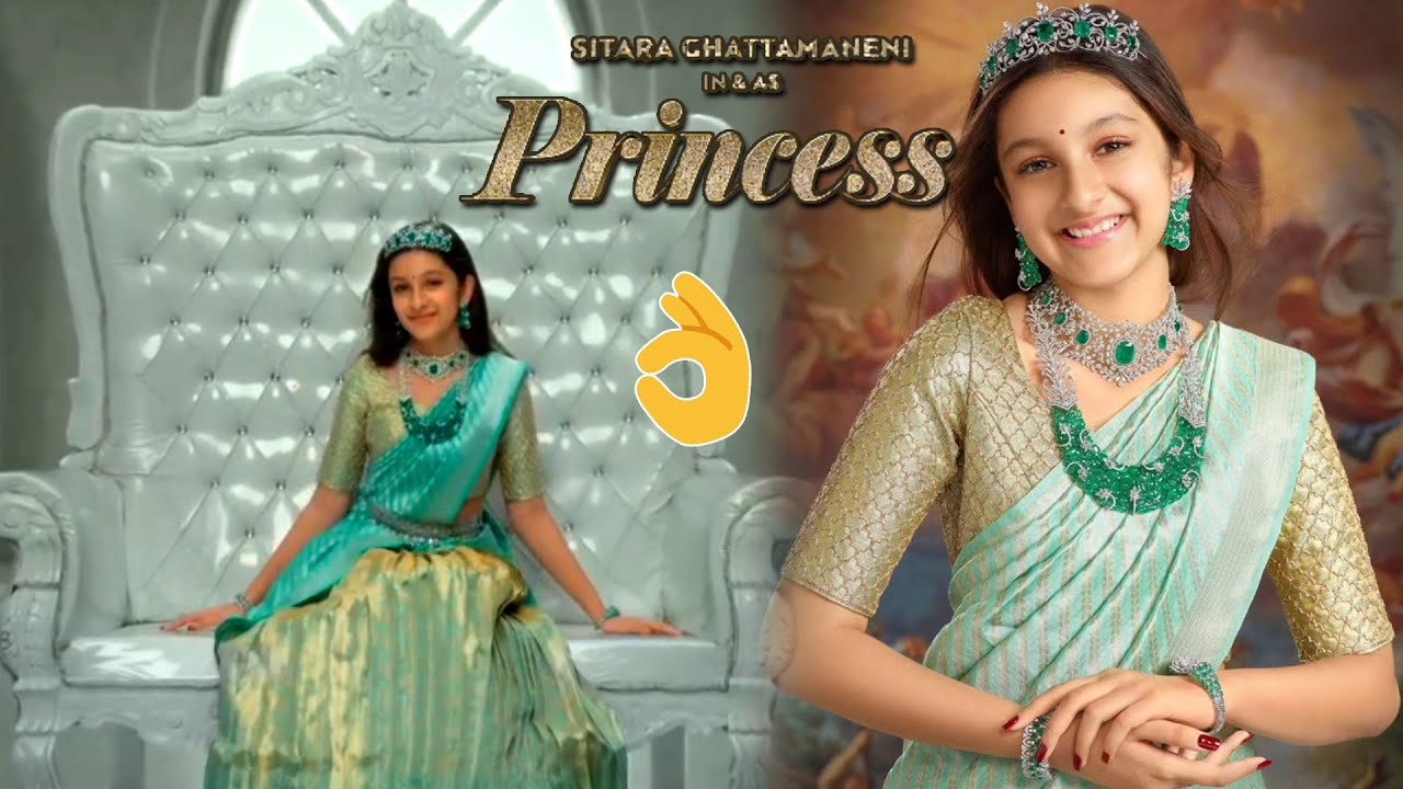 Mahesh Babu Daughter Sitara's PMJ Jewels Ad | Princess Sitara ...