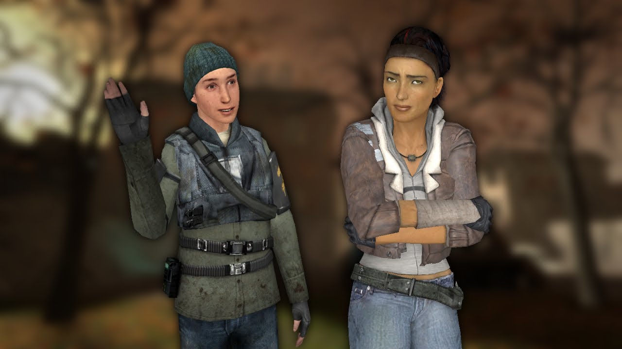 (Half-Life 2: Episode One) Citizens greeting Alyx and Gordon - YouTube