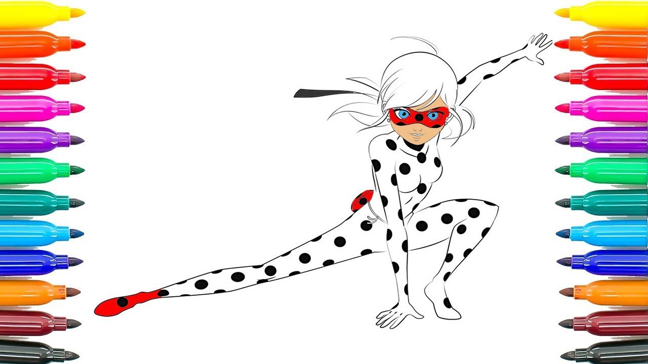 How to Draw Ladybug Miraculous Coloring Book Fun Art Activities Colored ...