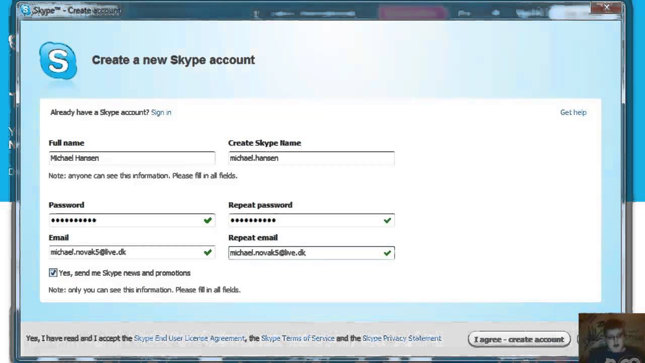 How to create a Skype account 2013 - allinEvery - YouTube