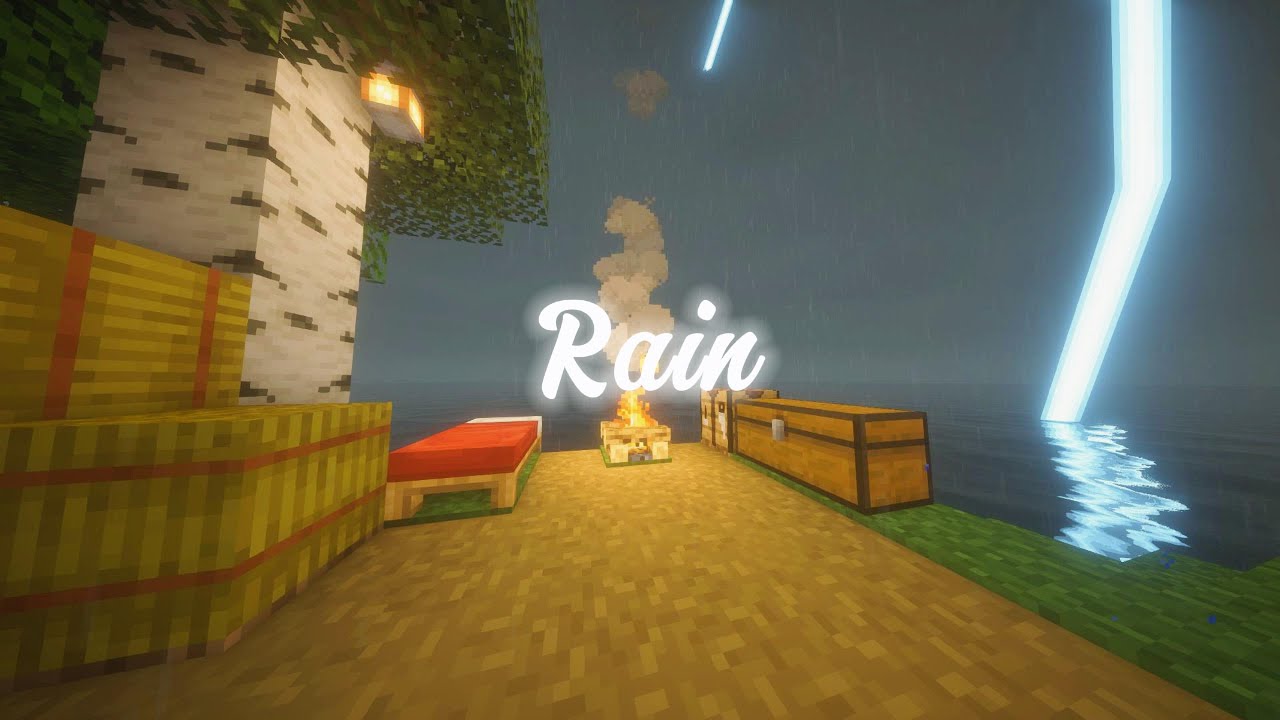 Rain || Minecraft Ambience Relaxing Music - YouTube
