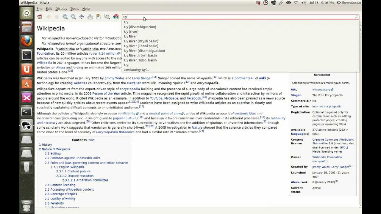 Kiwix, offline Wikipedia reader - YouTube