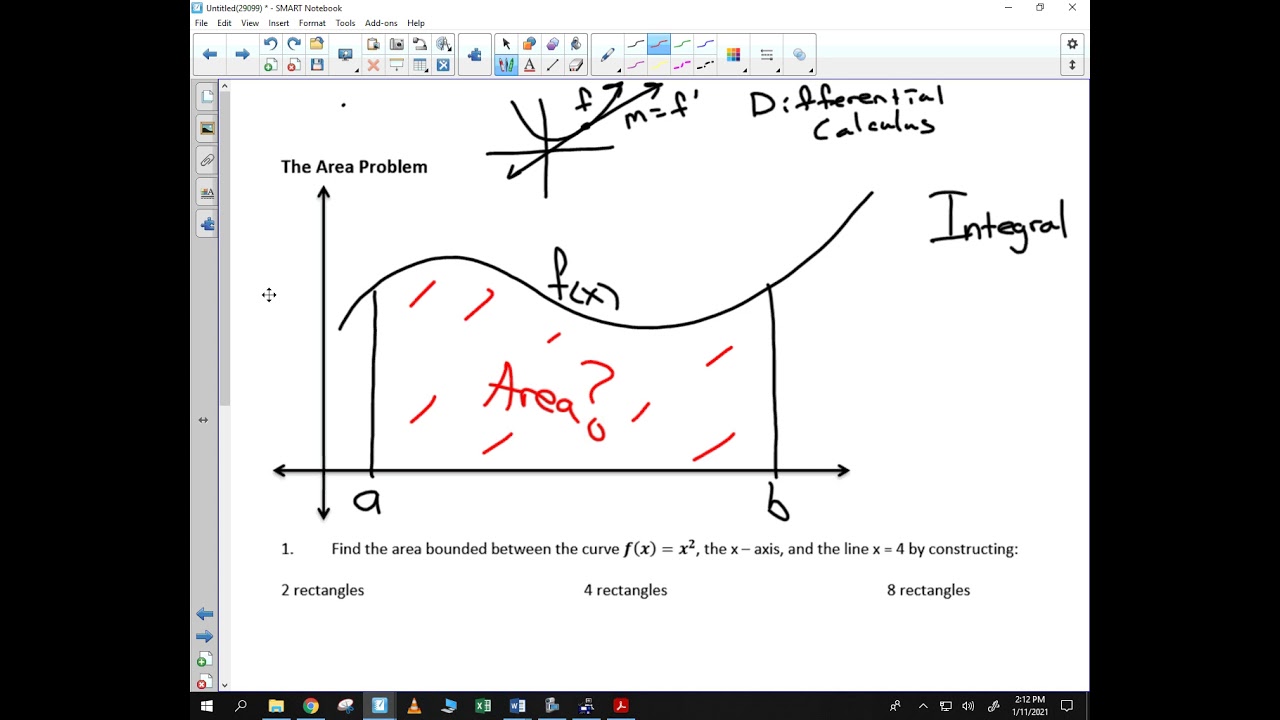 Calculus Unit 5.1 Notes Area Using Rectangles and Right Hand Sums 2021 ...