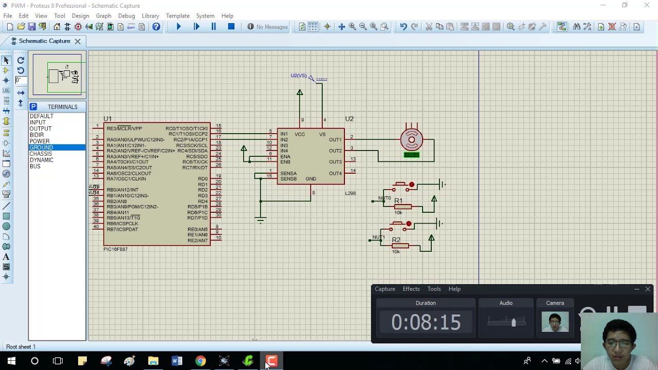 Control DC Motor with PIC16F887 - YouTube