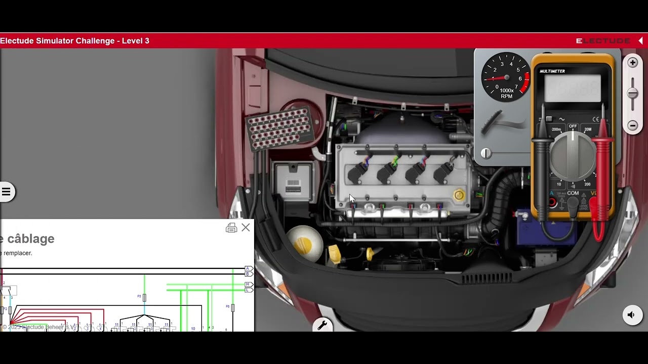 Electude simulator level 3 P0114, P0119 et P0343 - YouTube