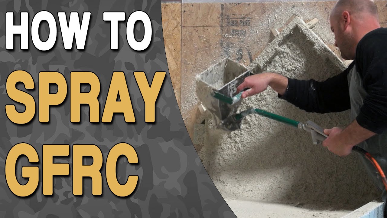 Spraying GFRC - YouTube