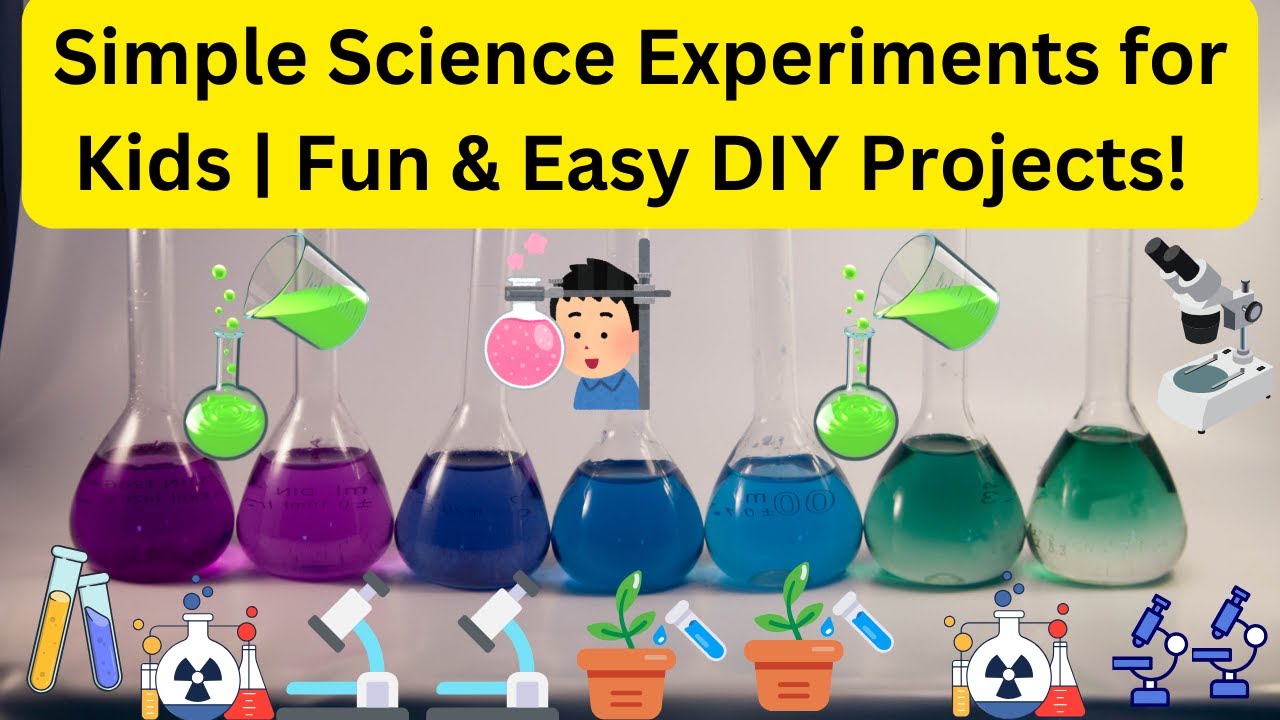 Simple Science Experiments for Kids | Fun & Easy DIY Projects! | Areej ...