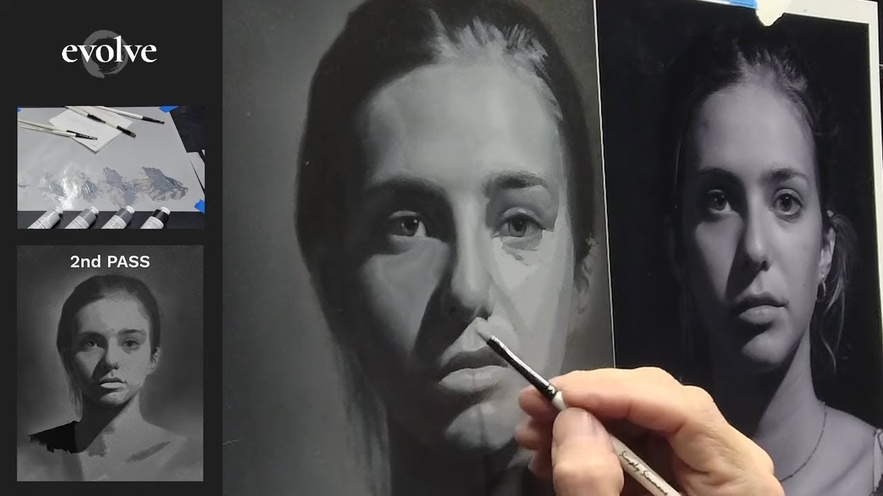 🎨 Live | Easier Way to Paint Portraits | Grayscale S2E3 - YouTube