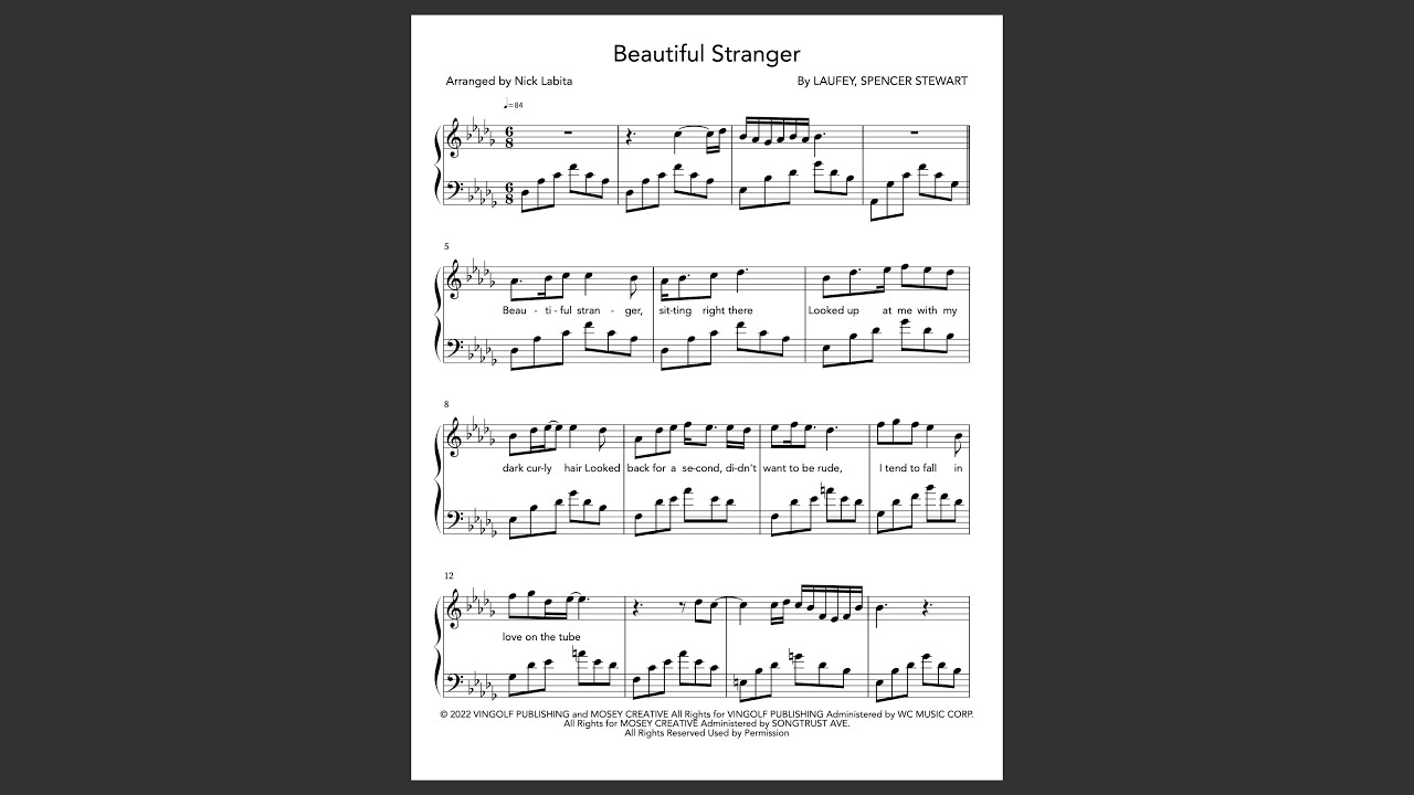 Beautiful Stranger - Laufey solo piano #laufey #beautifulstranger # ...