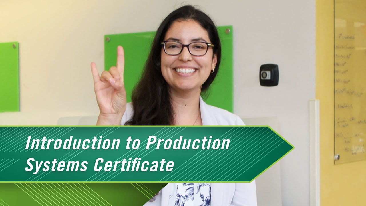 Introduction to Production Systems Certificate - YouTube