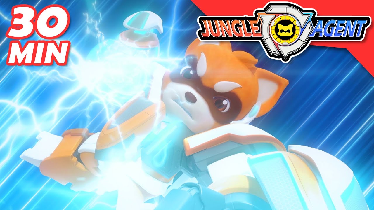 KOMPILASI Ep 19-21 TERBAIK! 🦝Jungle Agent 2🦊 Kartun | Robot | Kids ...