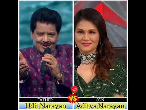 Udit Narayan vs Aditya Narayan father vs son - YouTube